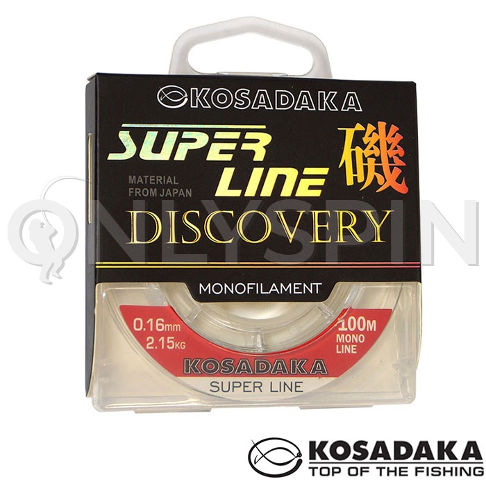 Леска Kosadaka Super Line Discovery 100m прозрачный 0.16mm 2.15kg ...